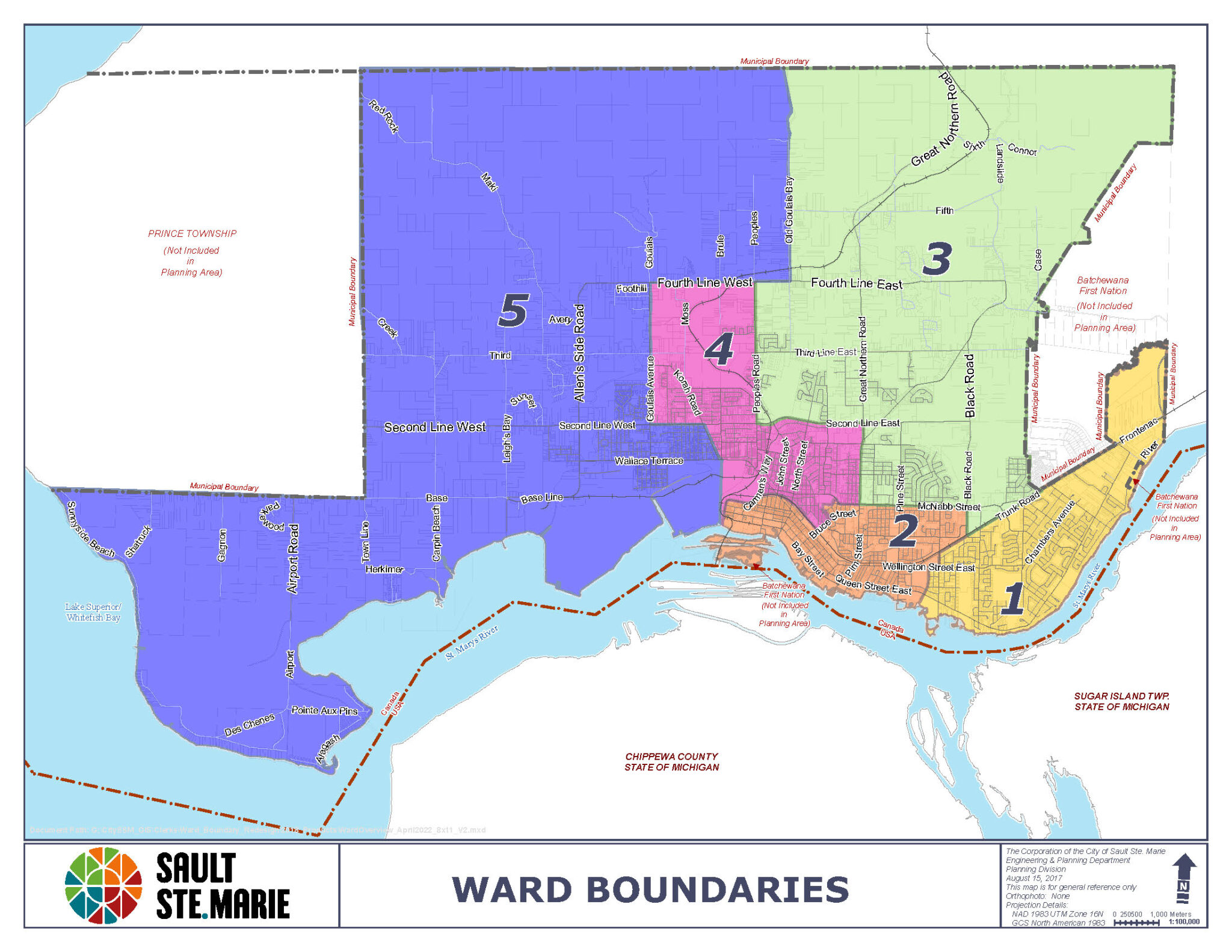 Ward Boundaries - City of Sault Ste. Marie
